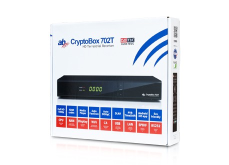 AB CryptoBox 702T HD terestriálny/káblový prijímač | ABCOM s.r.o.